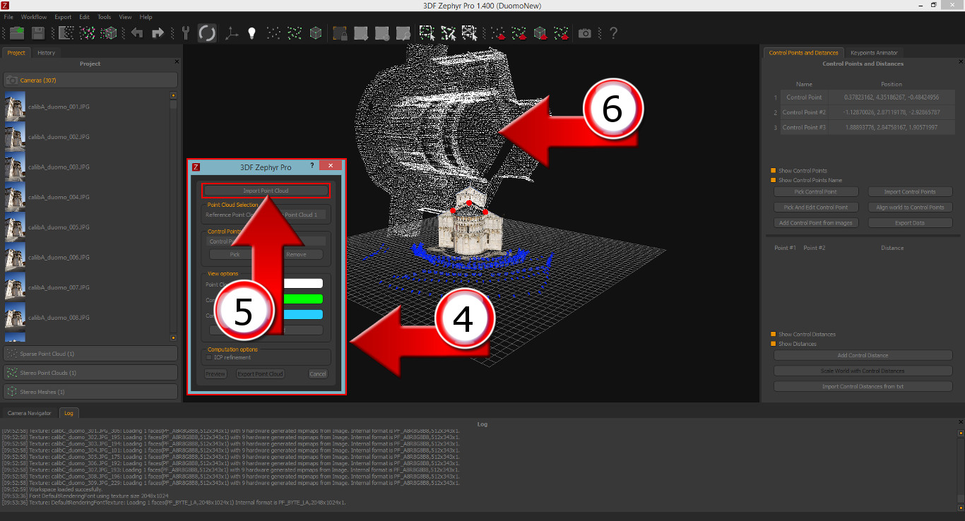 Point cloud coloring using 3DF Zephyr - 3Dflow