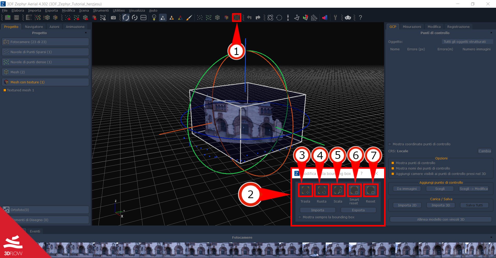 Tutorial #02 : gestione della bounding box - 3Dflow
