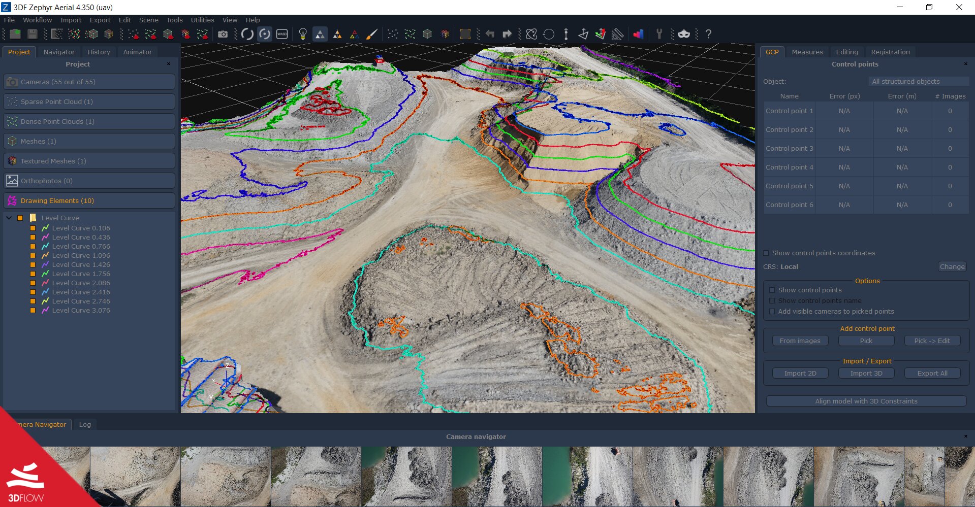 Tutorial #A08 : Contour lines, sections and track sections in Zephyr ...
