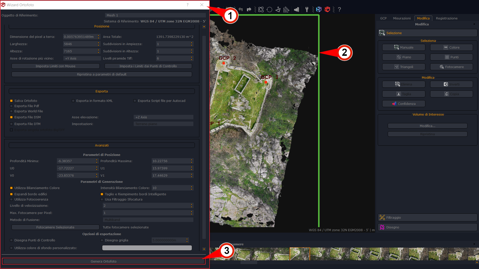 Tutorial #A02 : generazione di ortofoto - 3Dflow