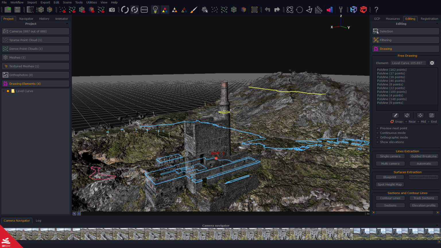 Tutorial #A08 : Contour lines, sections and track sections generation ...